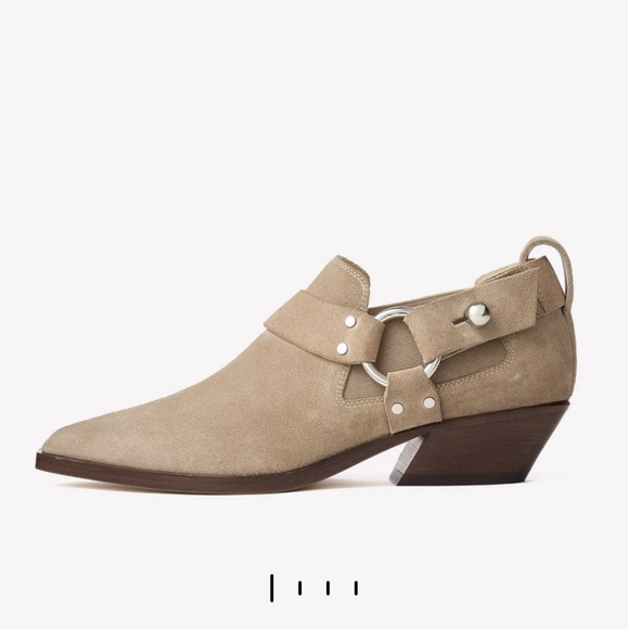 rag & bone | Shoes | Rag Bone Westin Harness Tan Suede Leather Western Ankle Booties | Poshmark